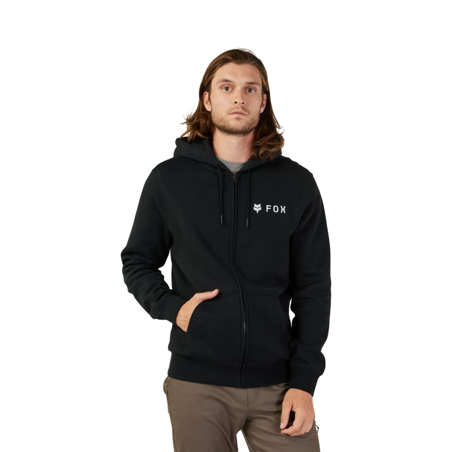 Fox Racing Men's Absolute Fleece Zip Color BLACK 191972804663| eBay